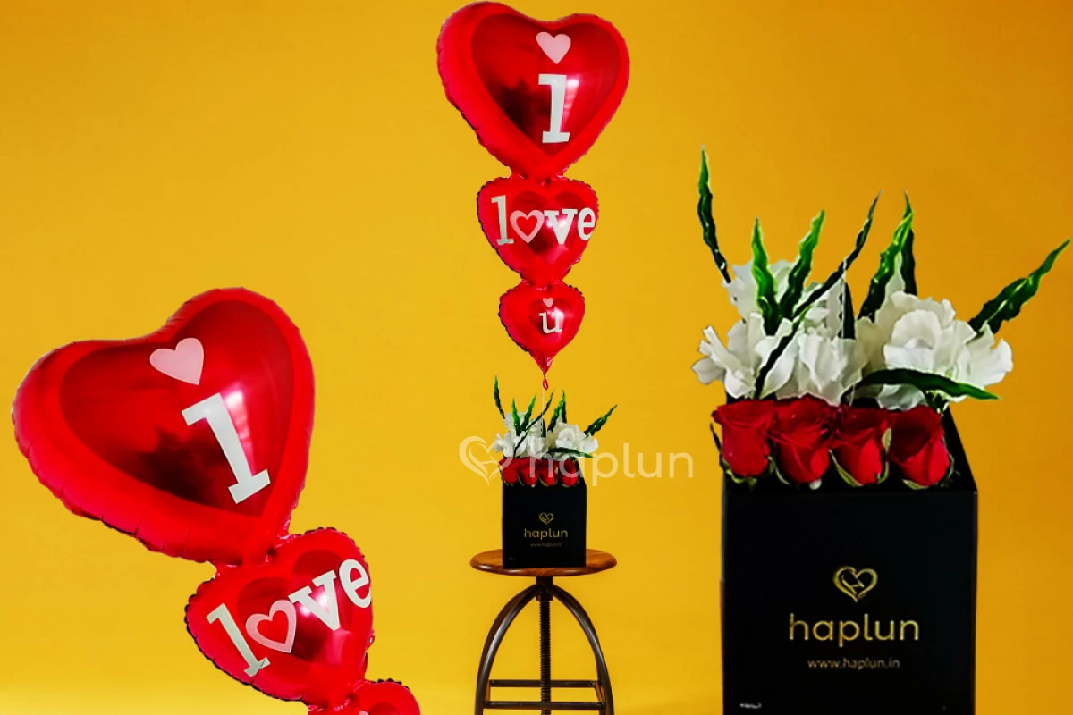 Balloon Bouquet For Love, Balloon Box For Love, Surprise Love Box