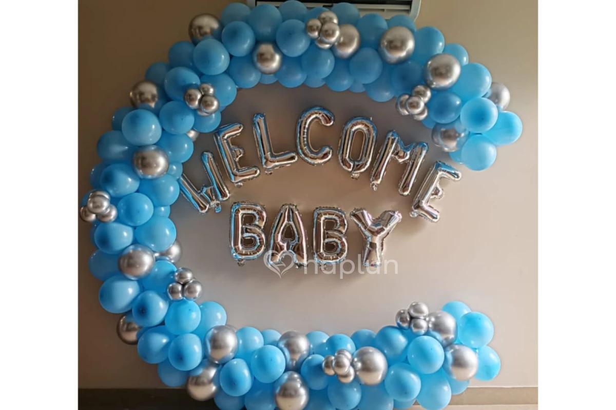 Baby Welcome Wall Decoration With Balloons